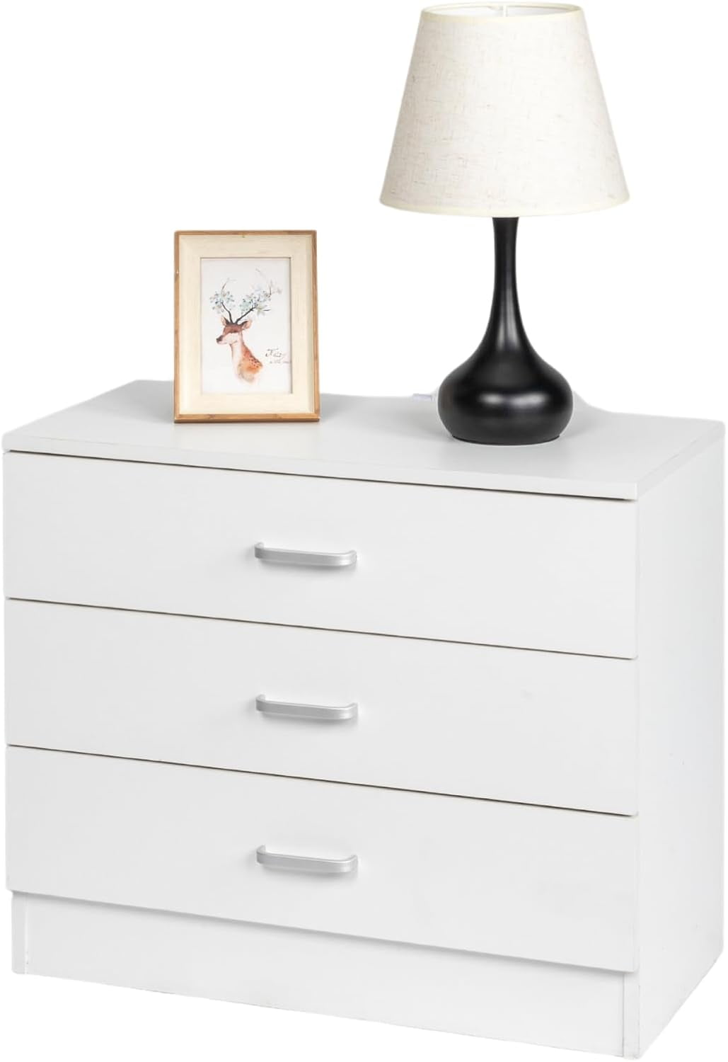 3 Drawer White Dresser for Bedroom, Small Dresser Chest of Drawers ...