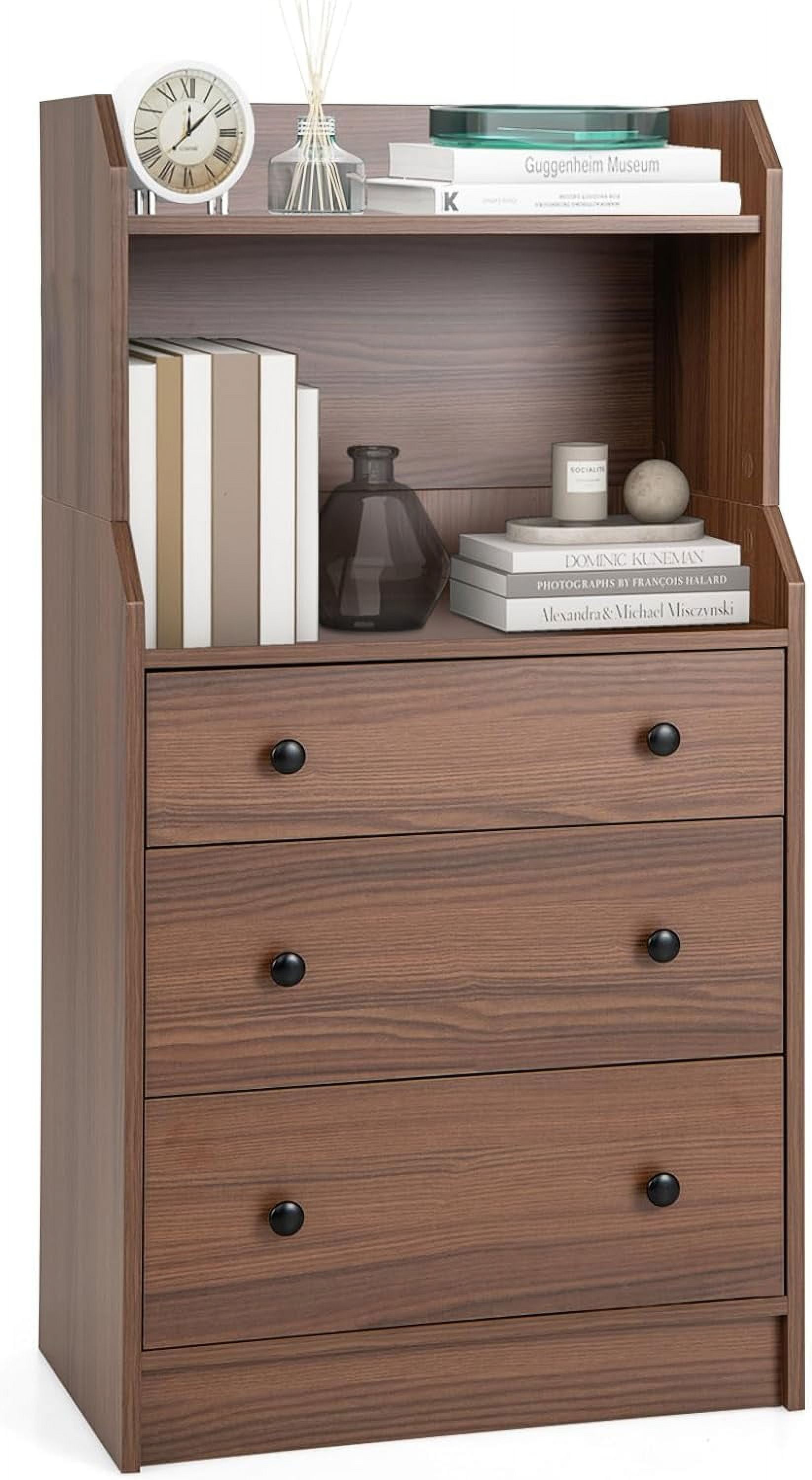 3 Drawers Dresser for Bedroom - Modern Storage Dresser Chest of Drawers ...