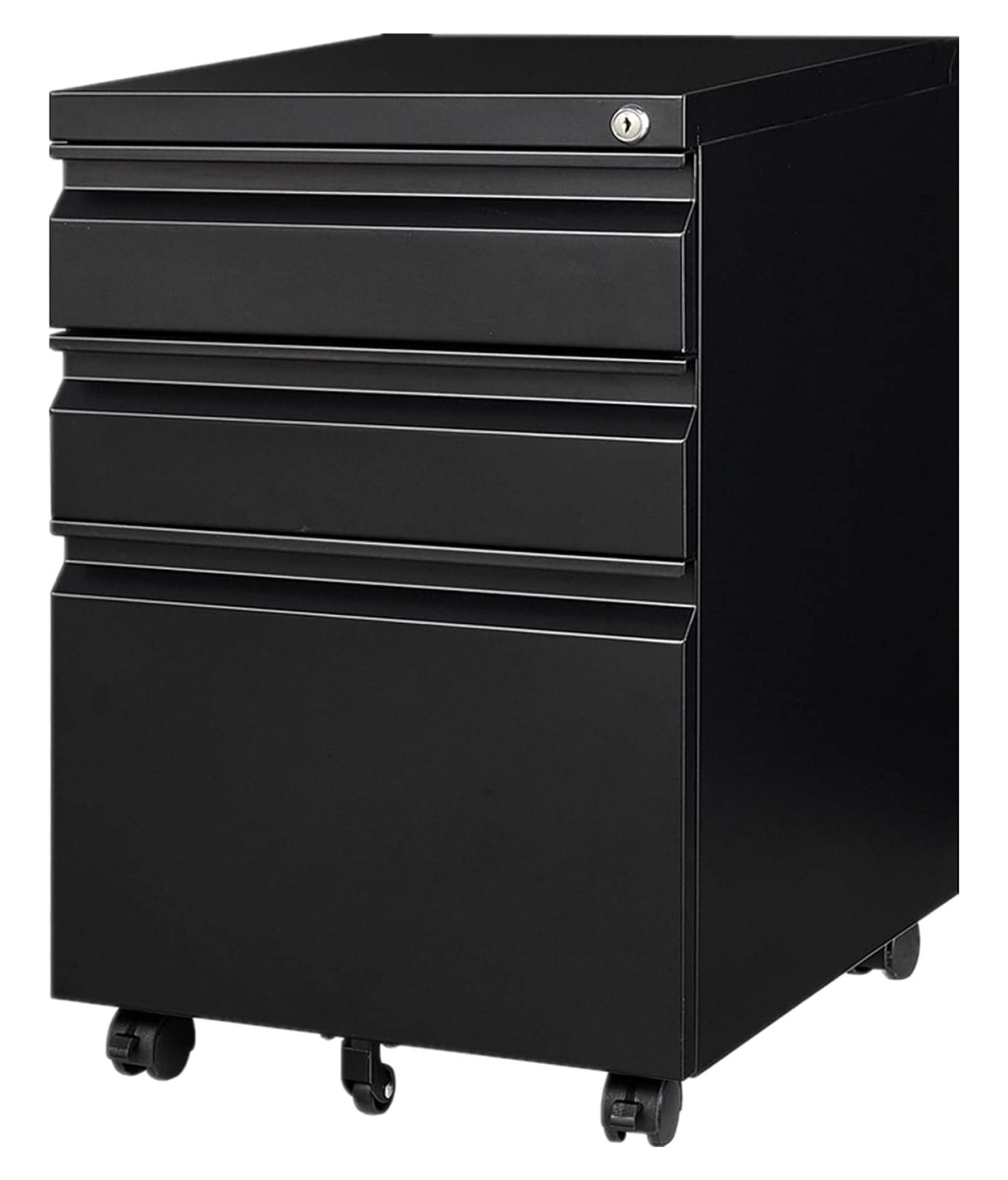 3 Drawers File Cabinet with Lock Metal Vertical File Cabient with ...