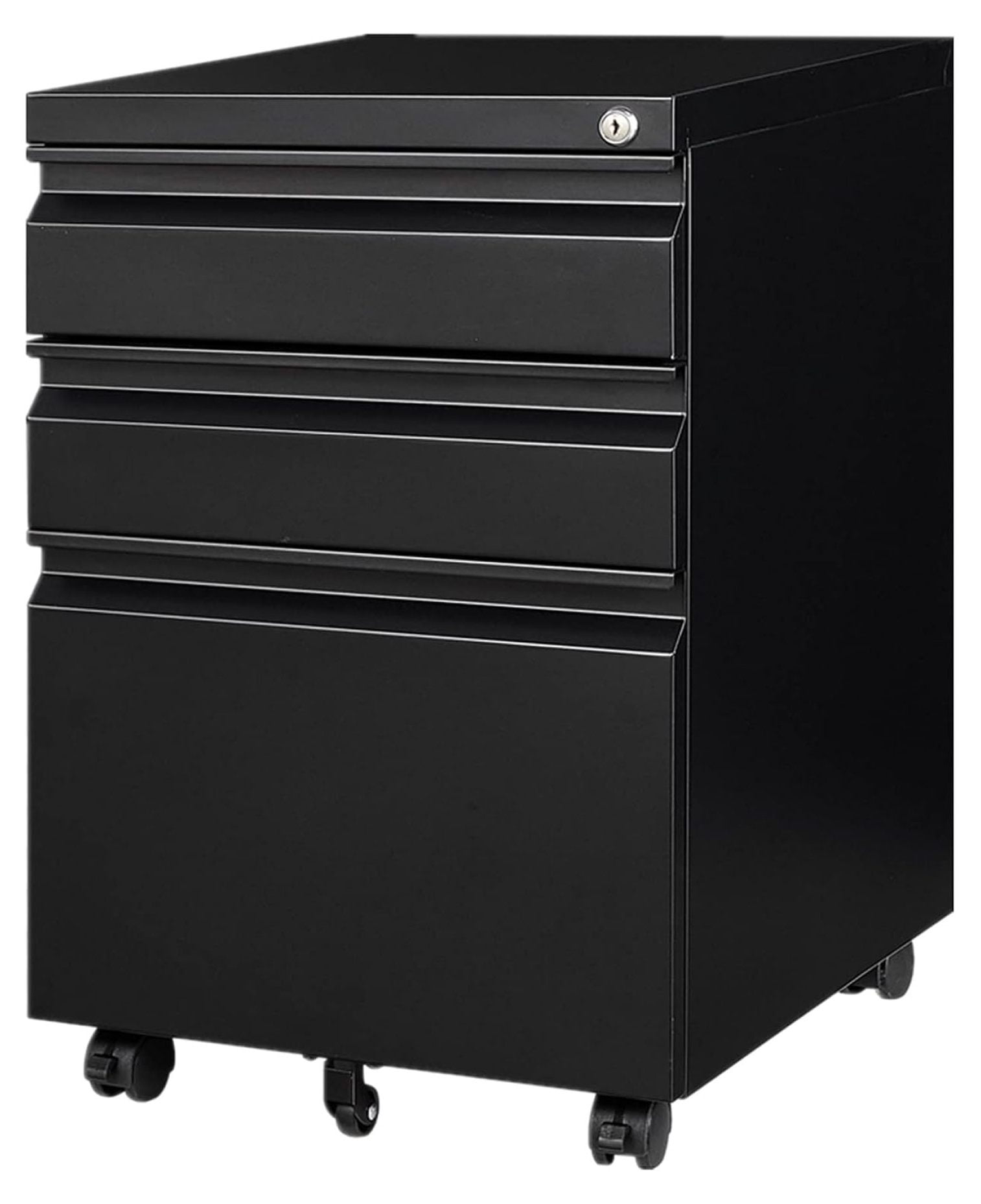 3 Drawers File Cabinet with Lock Metal Vertical File Cabient with ...