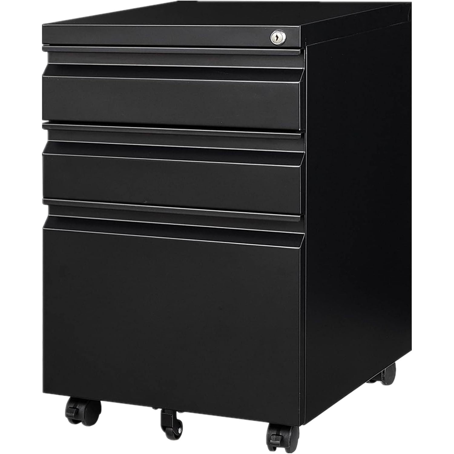 3 Drawers File Cabinet with Lock Metal Vertical File Cabient with ...