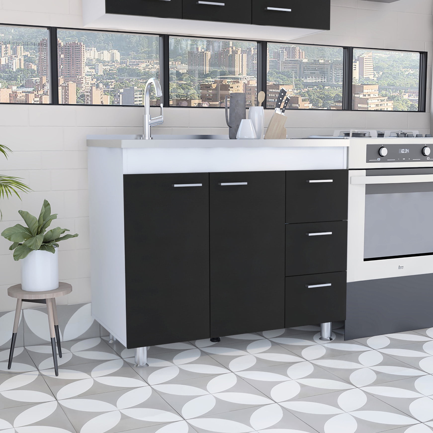 3 Drawers - Streamlined Sink Install - Utility Room Sink - Visual and ...