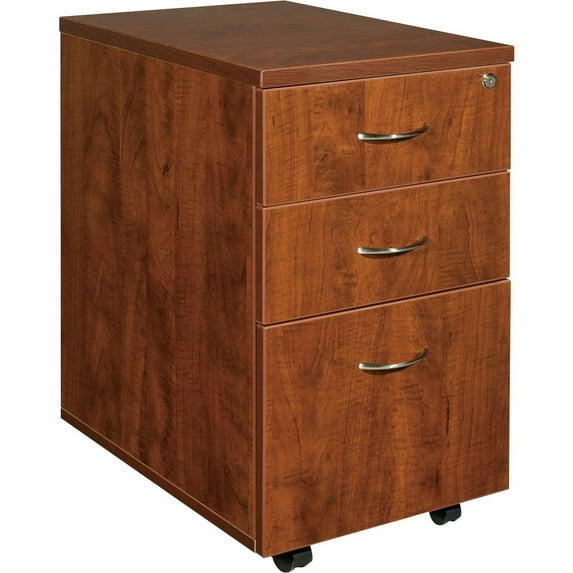 Free Shipping! 3 Drawers Vertical Wood Composite Lockable Filing Cabinet, Cherry - Walmart.com ...