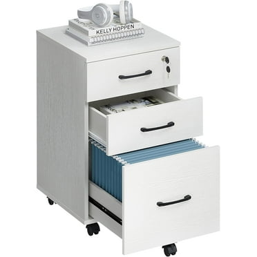 Uforic 69" Wood File Cabinet with LED Light & Glass Door, Tall Filing ...