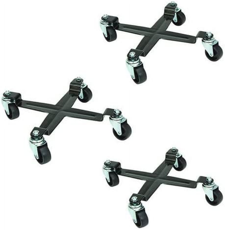 3 Drum 5 Gallon Bucket w Swivel Casters Heavy Duty Steel Frame ...