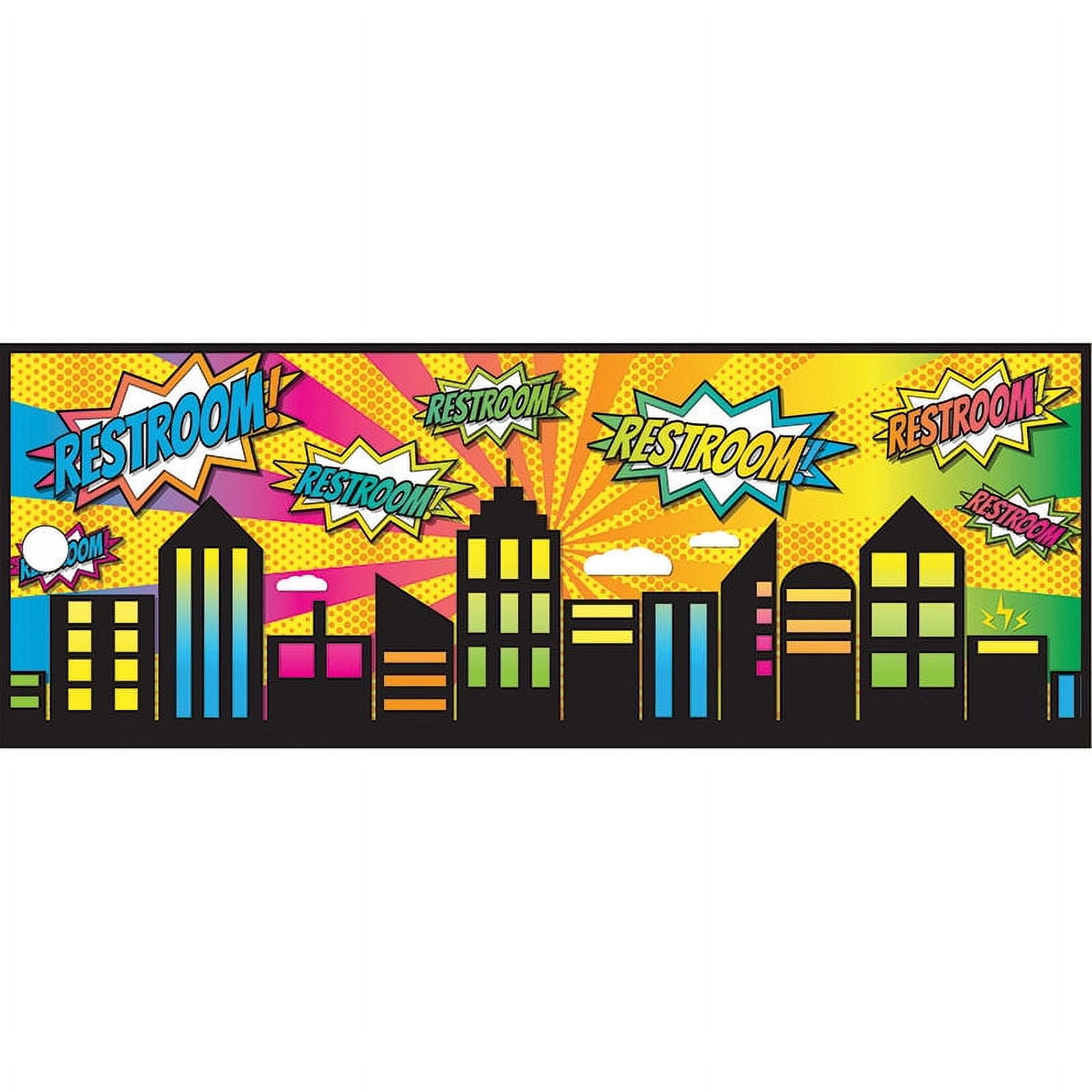 (3 EA) SUPER CITY RESTROOM PASS LAMINATED - Walmart.com