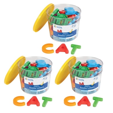 (3 Ea) Jumbo Magnetic Letters 40 Per Pk Uppercase 2-1/2 Bucket ...
