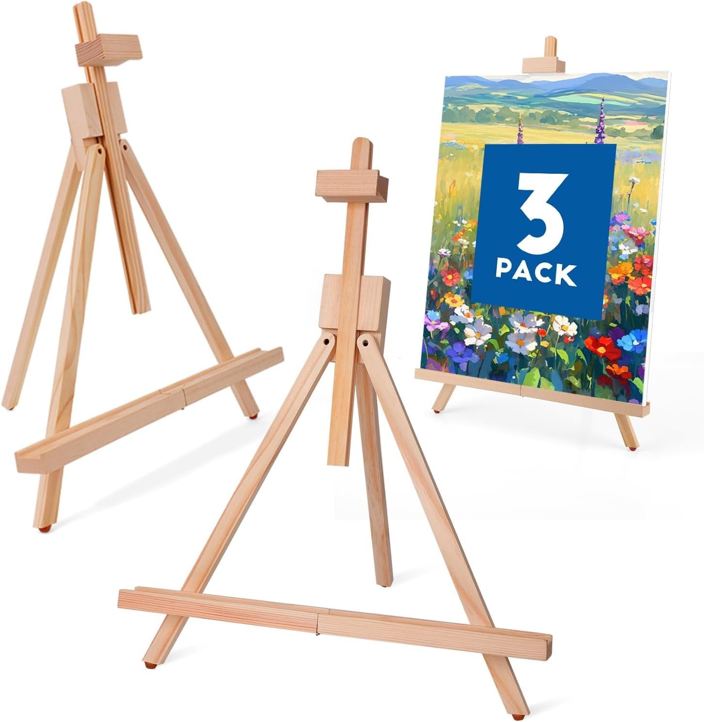 3 Easels for Painting,Tabletop Easel A-Type Adjustable Table Easels for ...
