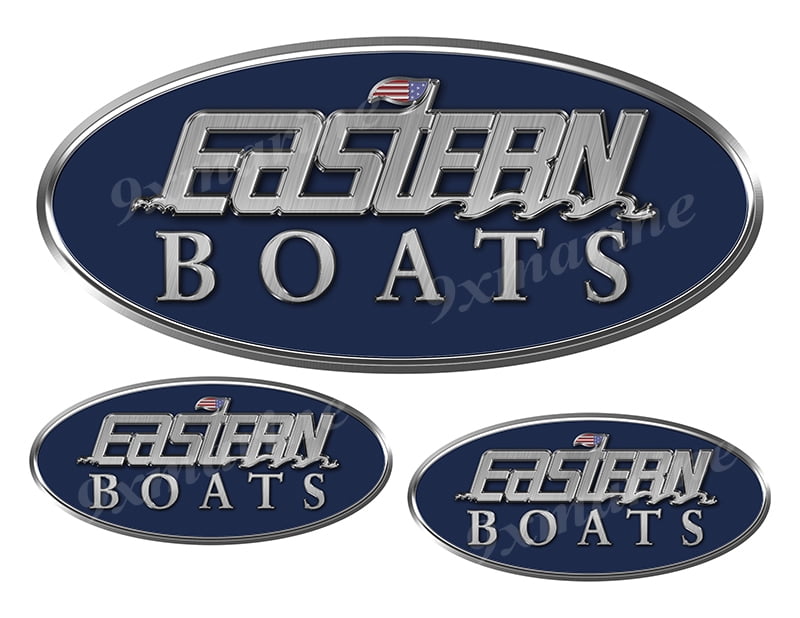 3 Eastern Classic Oval Stickers 10" and 4.5" long - Walmart.com