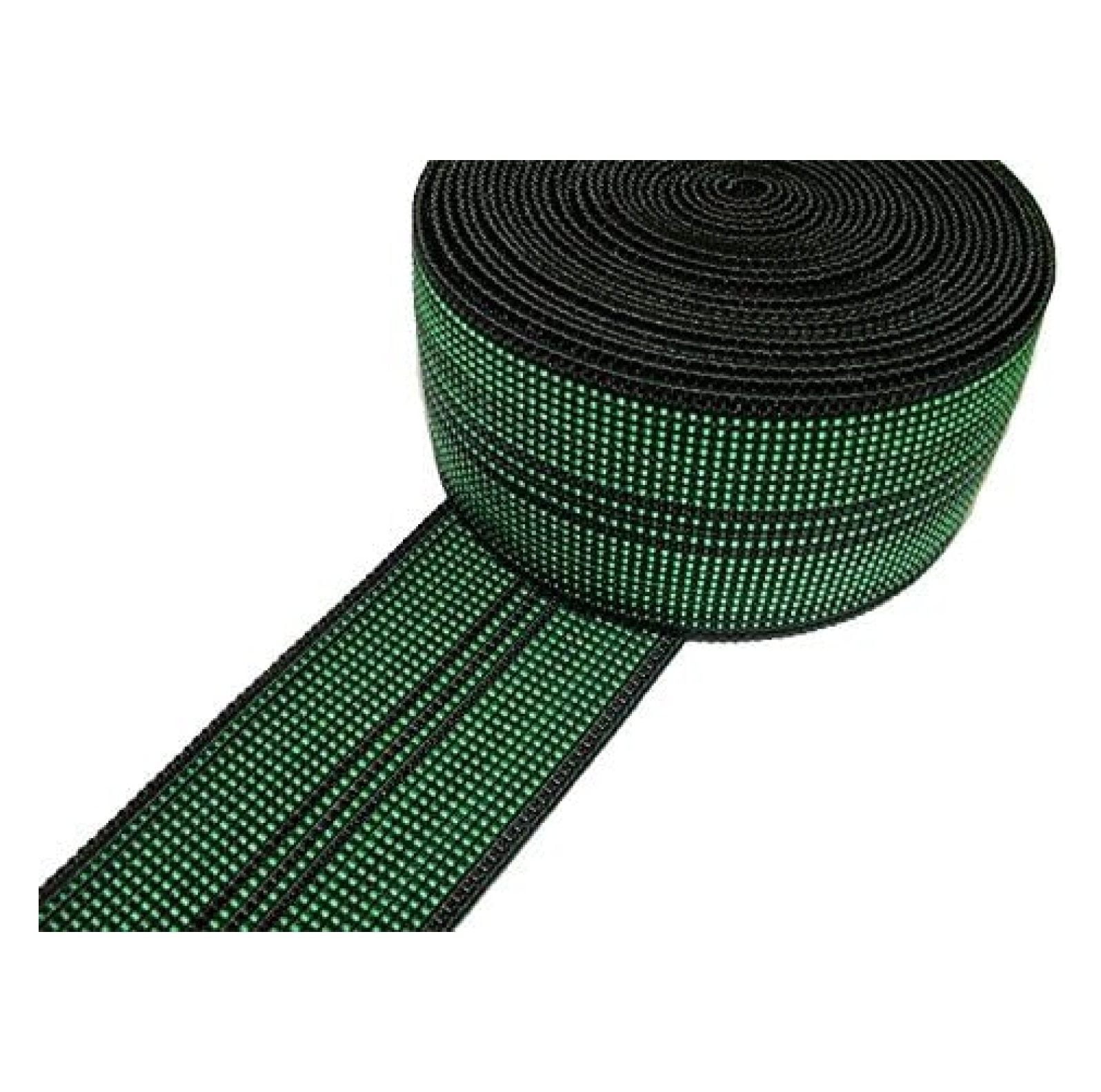 3" Elastic Webbing Sofa/Couch/Chair Upholstery [Black/Green] - 330 ...