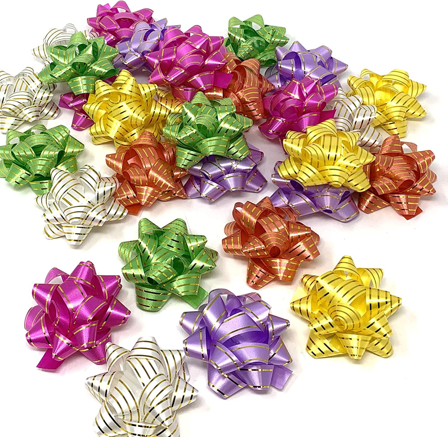 3" Everyday Gift Wrapping Bows 6-Color Assorted - Walmart.com