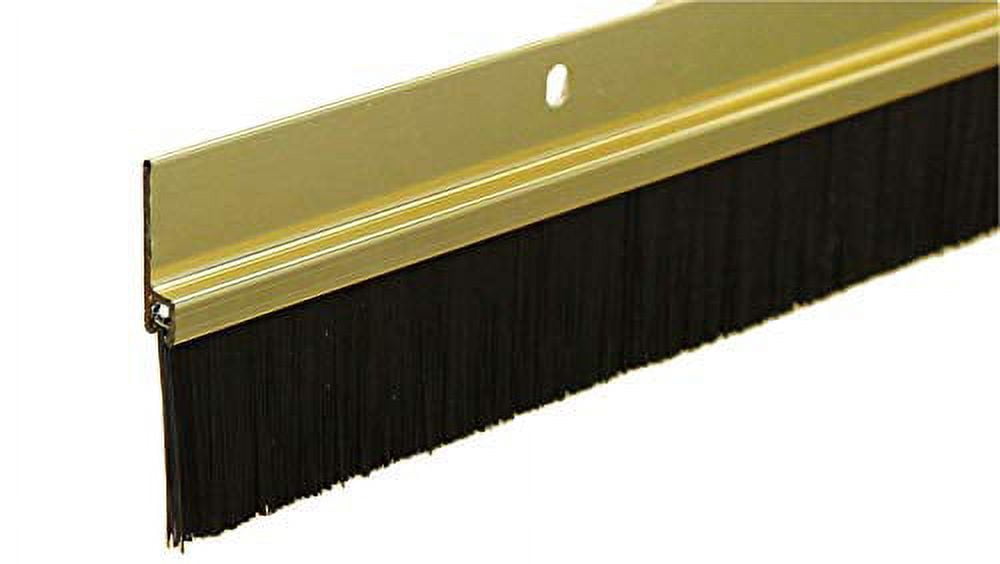 3 FT Brush Sweep Door Sweep with 1 1/2" Black Brush -100% Made in USA ...