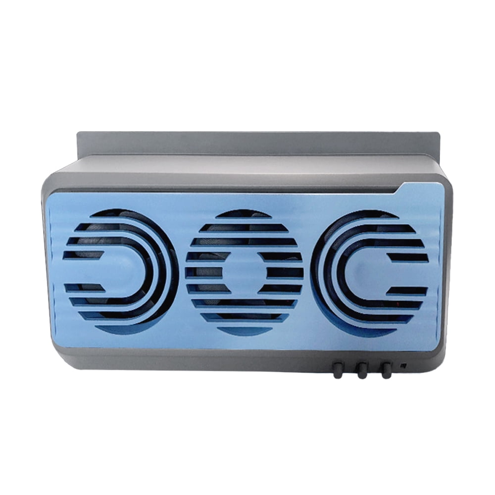 3-Fan Car Exhaust Fan USB & Solar Powered Air Circulation Fan ...