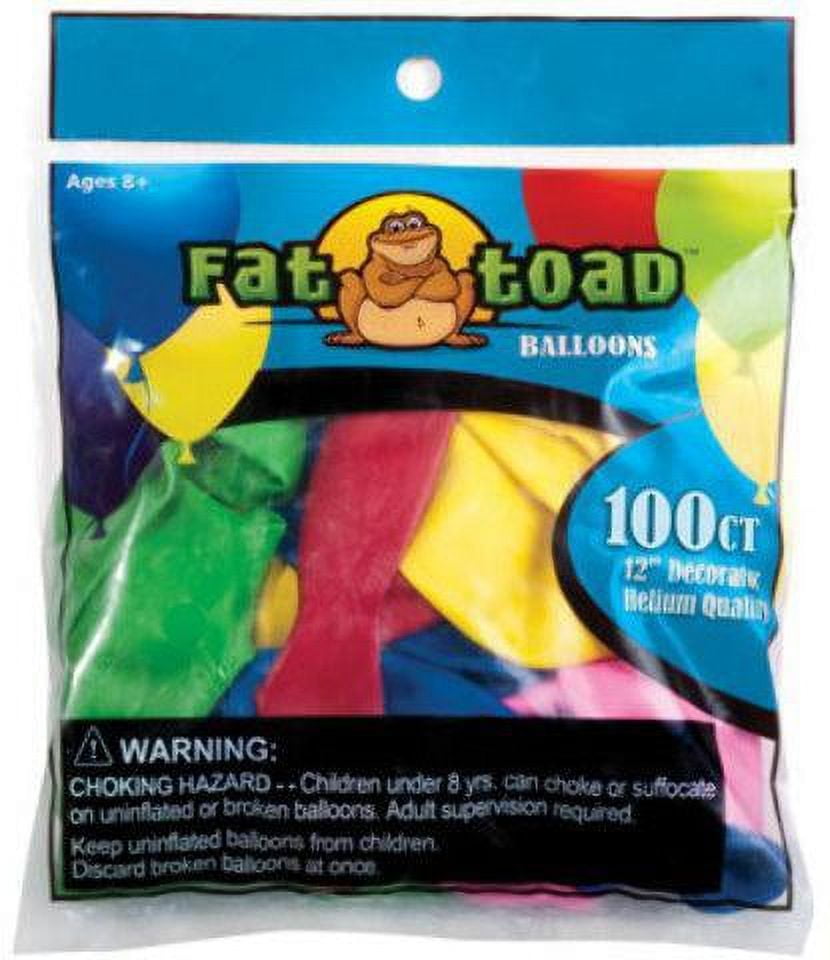 3" Fat Toad Assorted Water Balloons - 100 count - 24 Units - Walmart.com