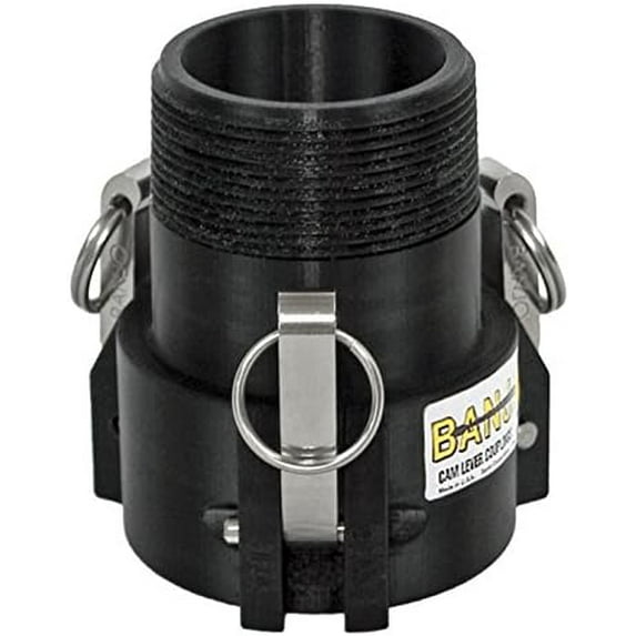 3" Female Coupler - 3" Extended Male Thread Poly Cam Lever Coupling ...