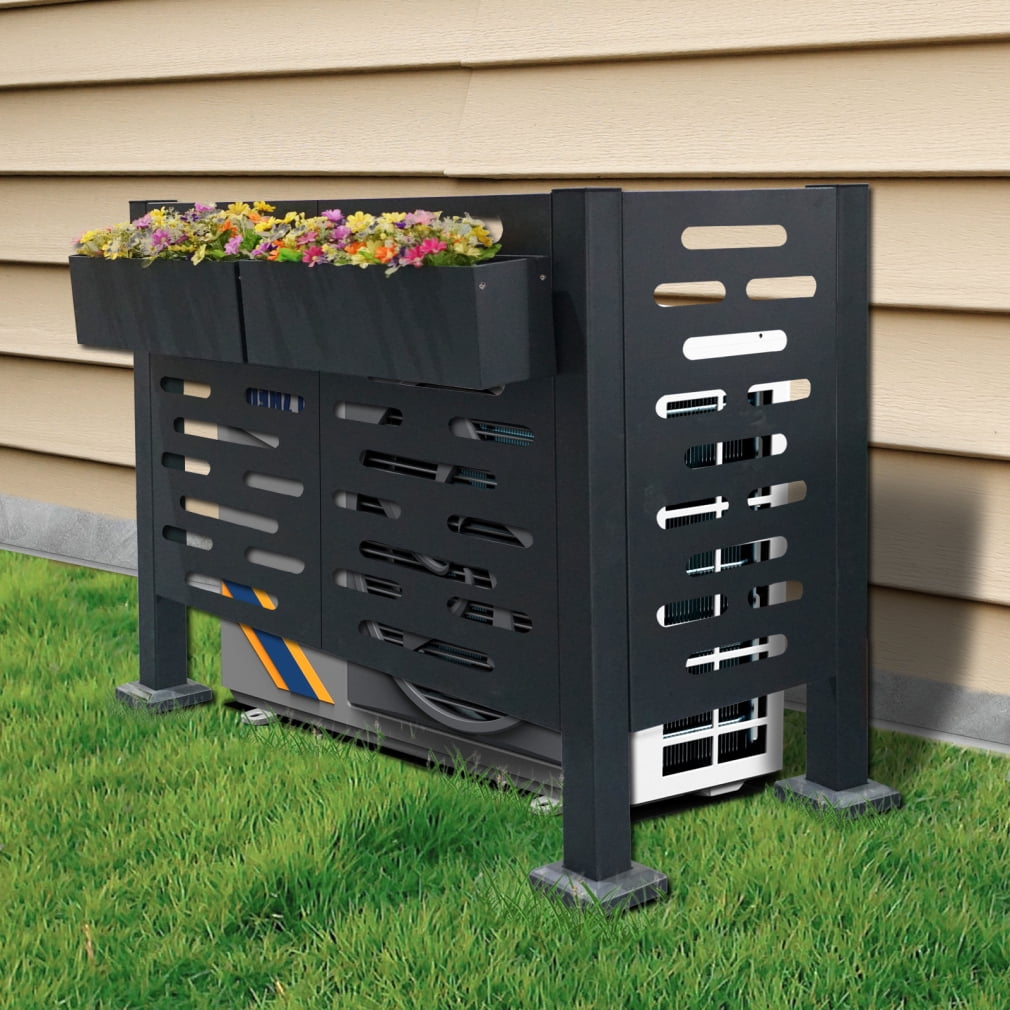 3-Fence Panels, Modern Multi-Function Outdoor Air Conditioner Fence ...