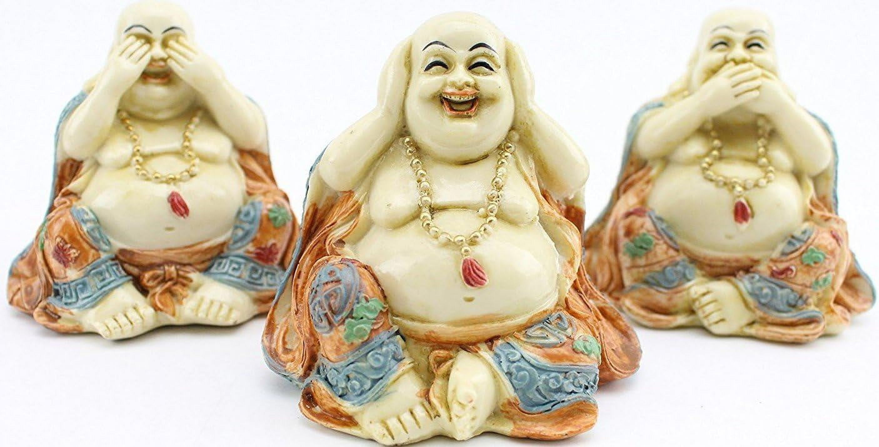 3 Feng Shui Buddha Monks Figurines Statues Home Statue Gift/Birthday ...