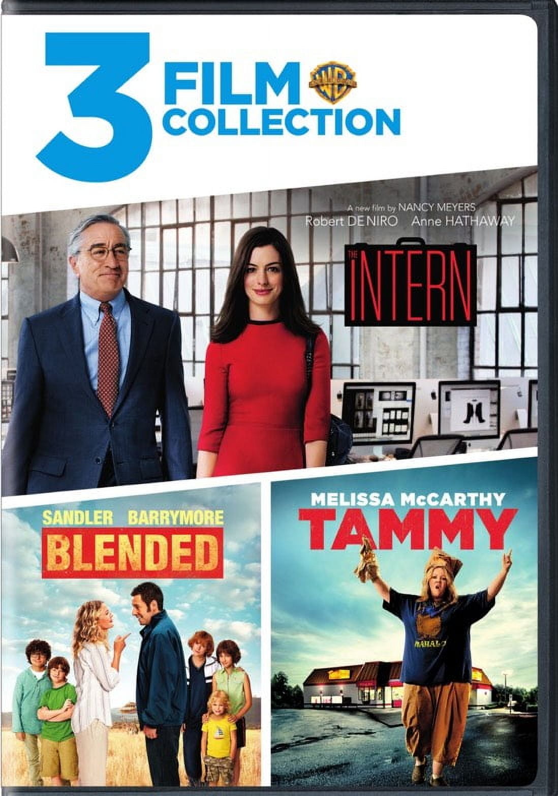 SDS Comedy Movie Collection The Intern Tammy Blended DVD 3 Film Set PG ...