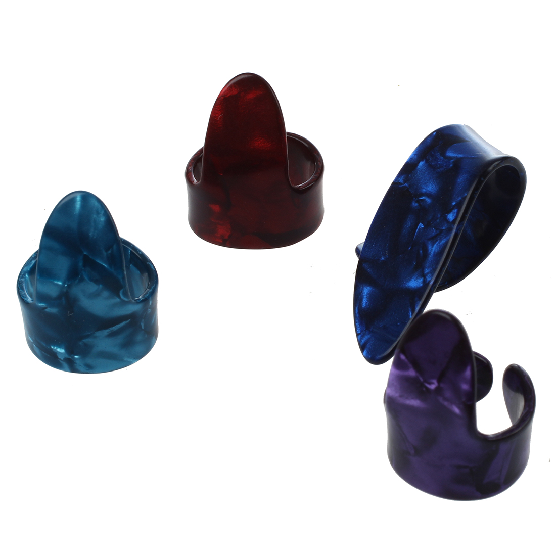 3 Finger Picks + 1 Thumb Pick Plectrums Guitar Plastic - Walmart.com