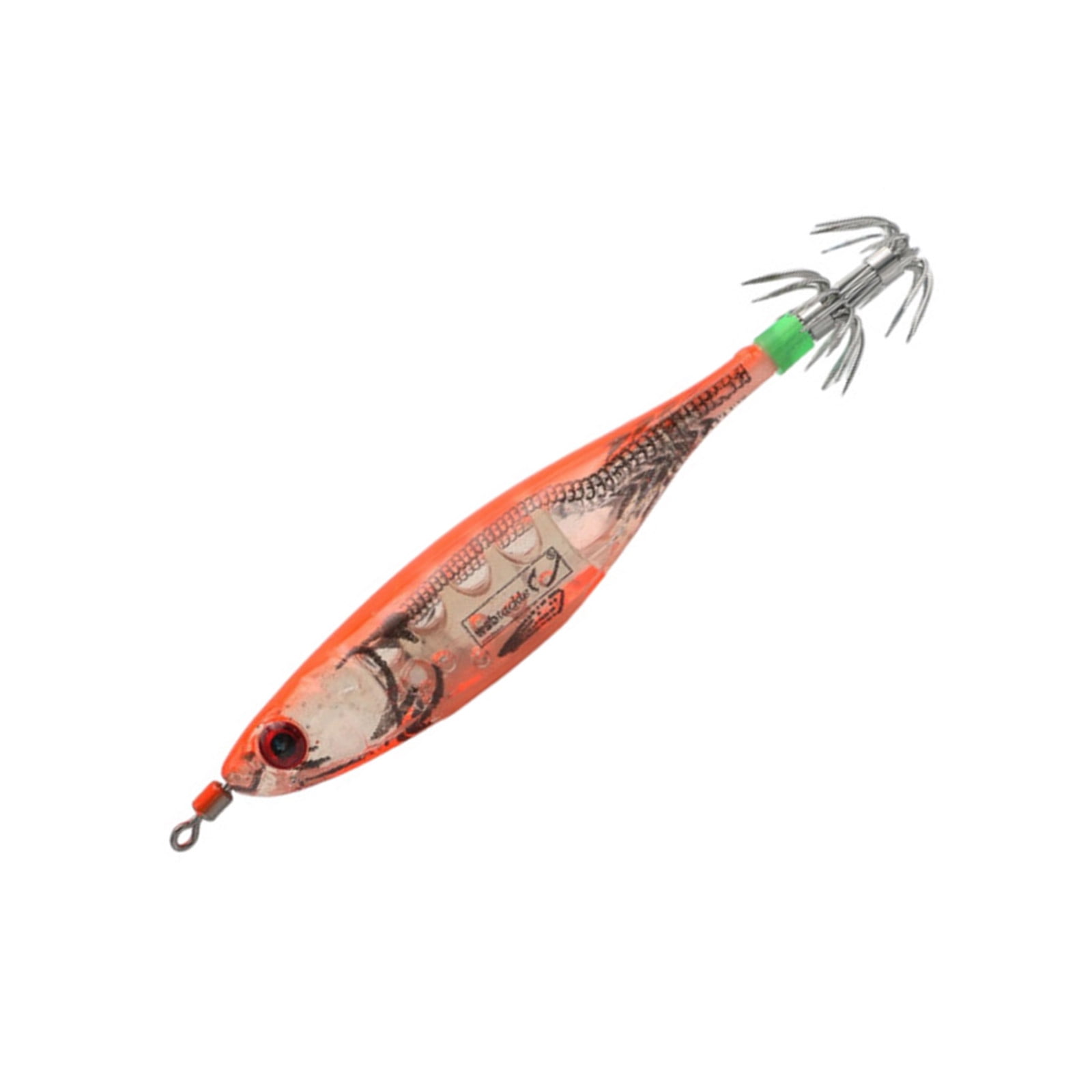 3. Fishing Lures Jigs Hook Set with Glow Tail Shrimp Baits for Squid ...