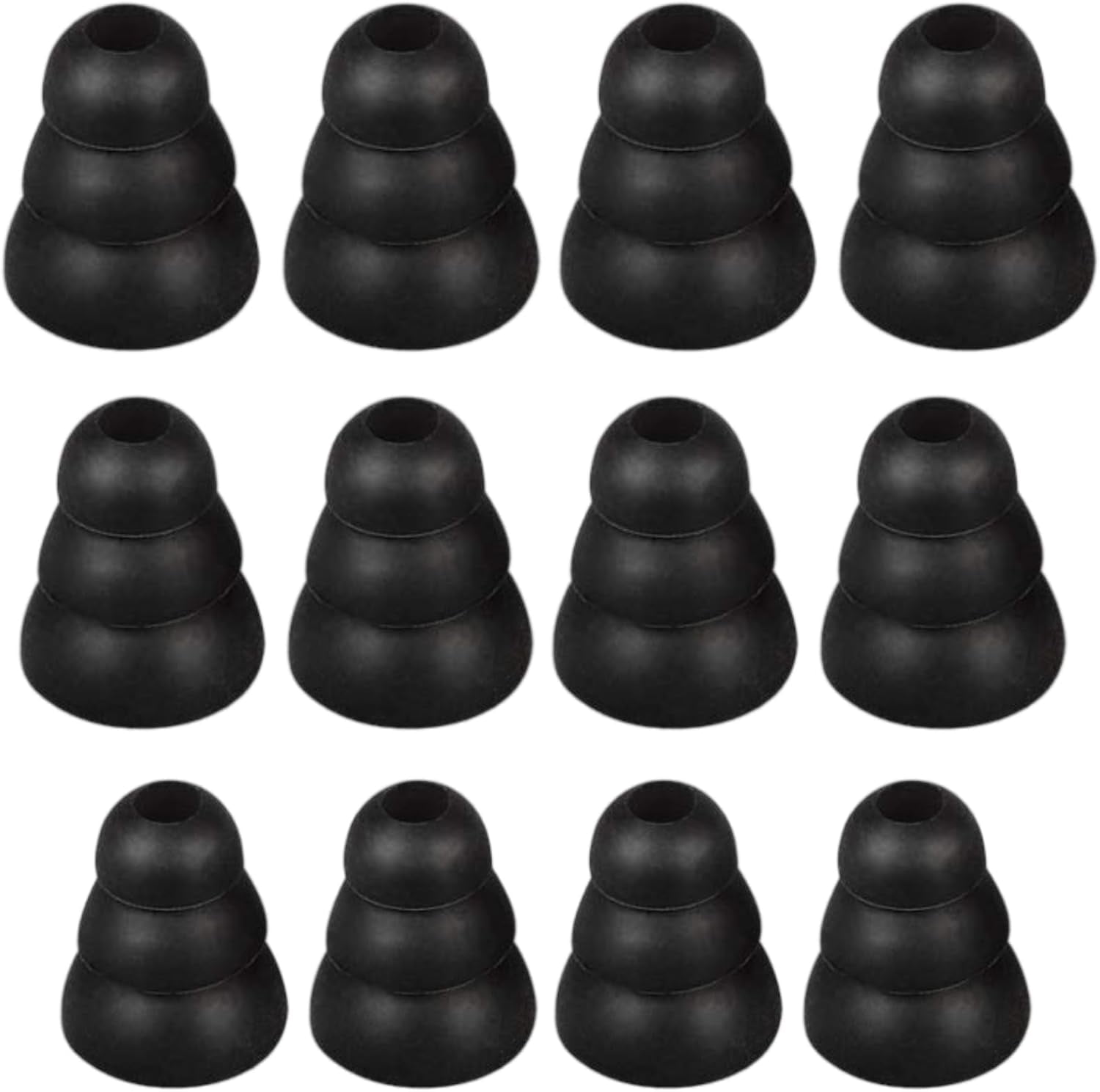 3 Flange Noise Cancelling Triple Flange Eartips Eargels Earpads Ear ...