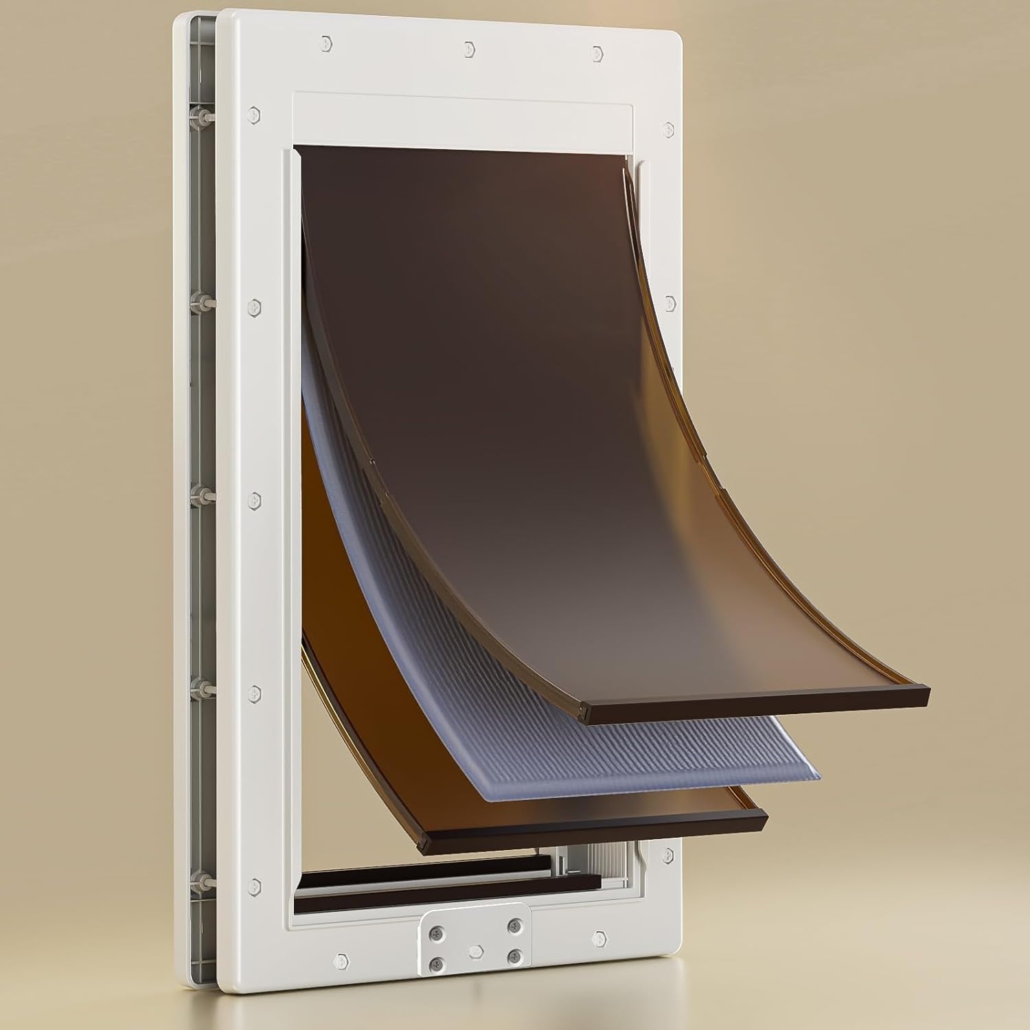 XL Dog Door for Door, Never Rust Plastic Extra Large Doggy Door for ...