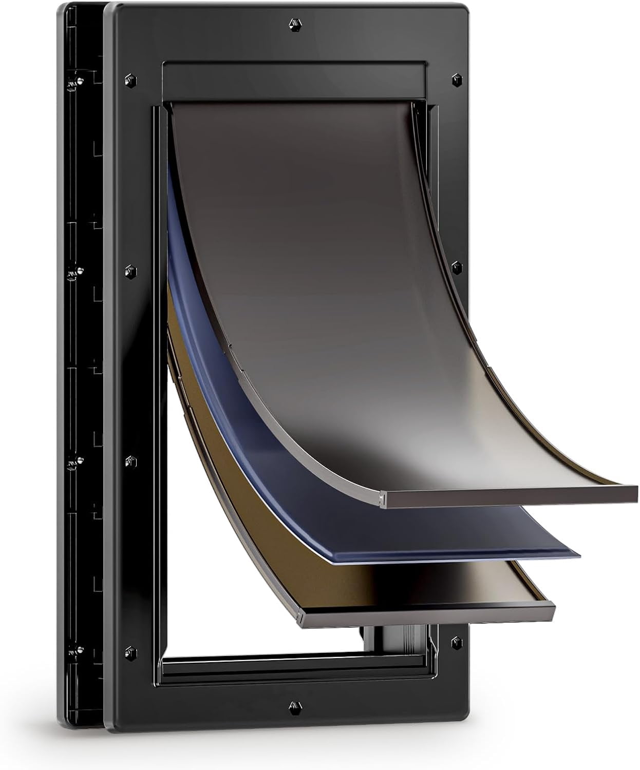 3-Flap Dog Door, Large Doggy Door, Doggie Door for Install in Interior ...