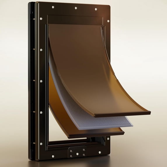 XL Dog Door for Door, Never Rust Plastic Extra Large Doggy Door for ...