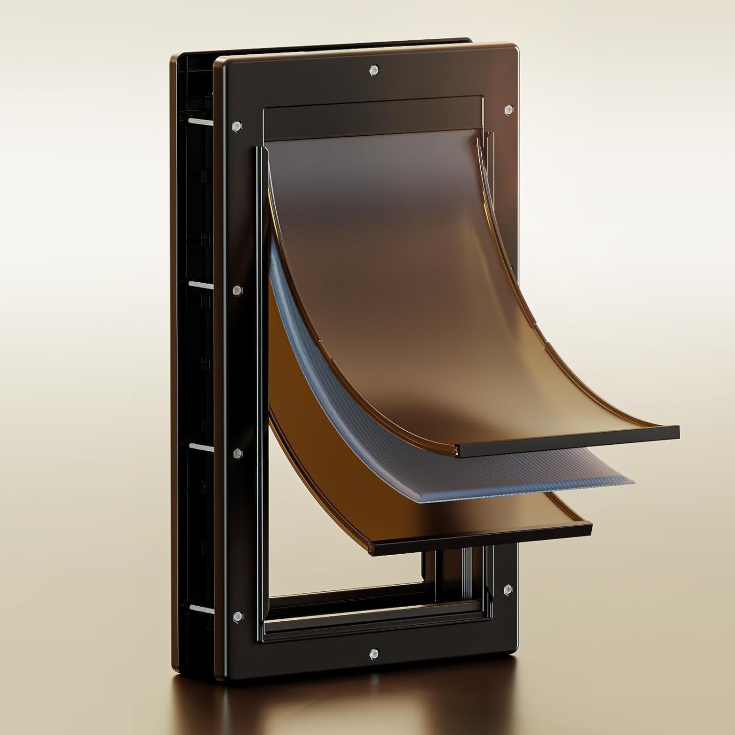 3-Flap Dog Door, Large Doggy Door, Doggie Door for Install in Interior ...