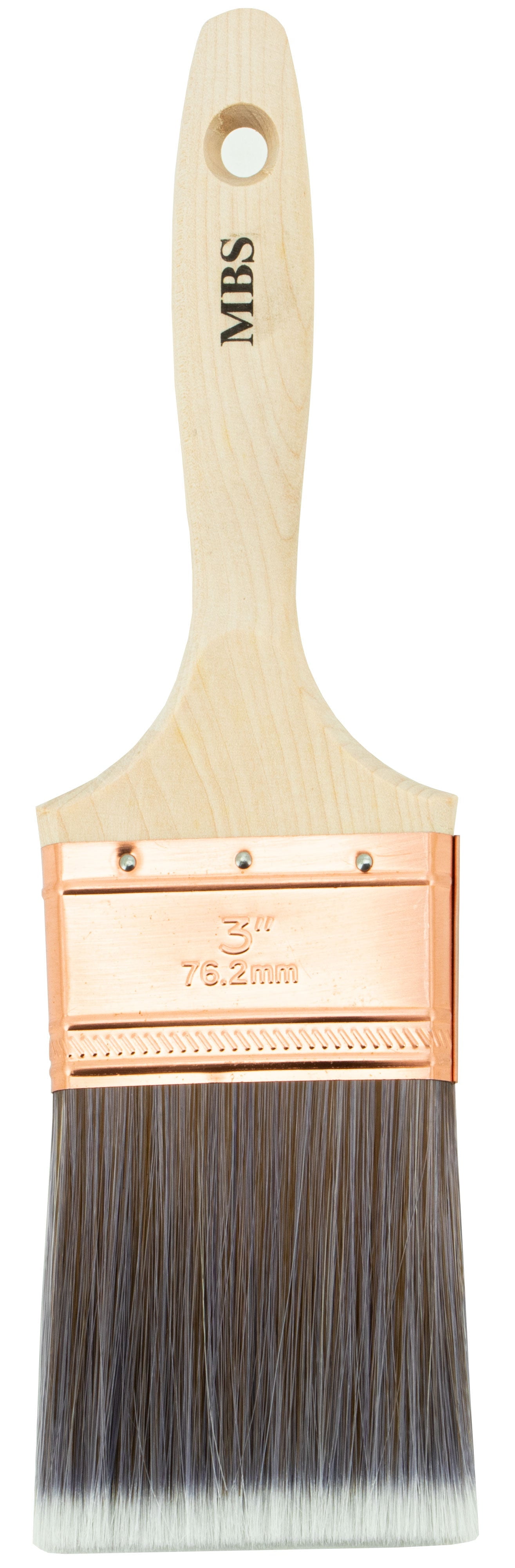 3" Flat Brush, Premium Series, Wood Beaver Handle - Walmart.com