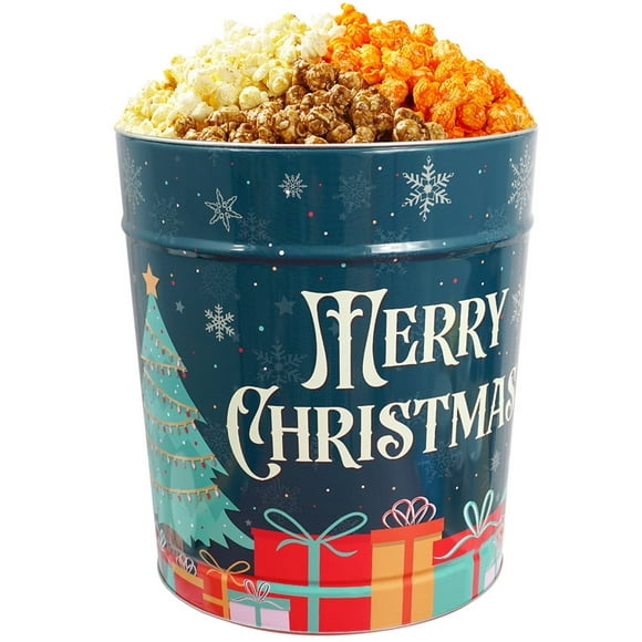 Holiday Popcorn Tins