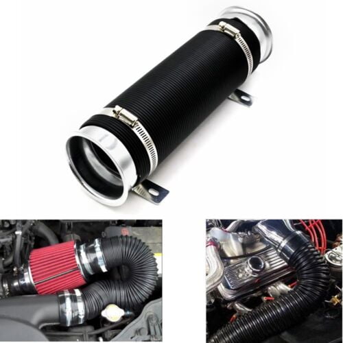 3" Flexible Cold Air Intake Pipe Inlet Hose Telescopic Tube Duct Inlet ...