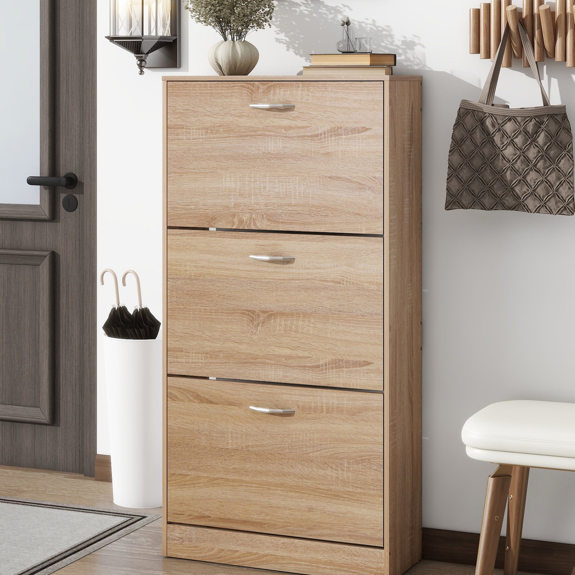 3-Flip Down Drawer Shoe Organizer+Two-Layer Drawer Structure”-“Daily ...