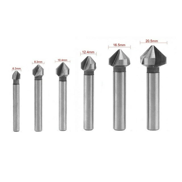 3 Flute 90 Degree Countersink Drill Bit for Stainless Steel, Aluminum ...