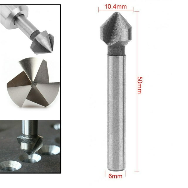 3 Flute 90 Degree Countersink Drill Bit for Stainless Steel, Aluminum ...