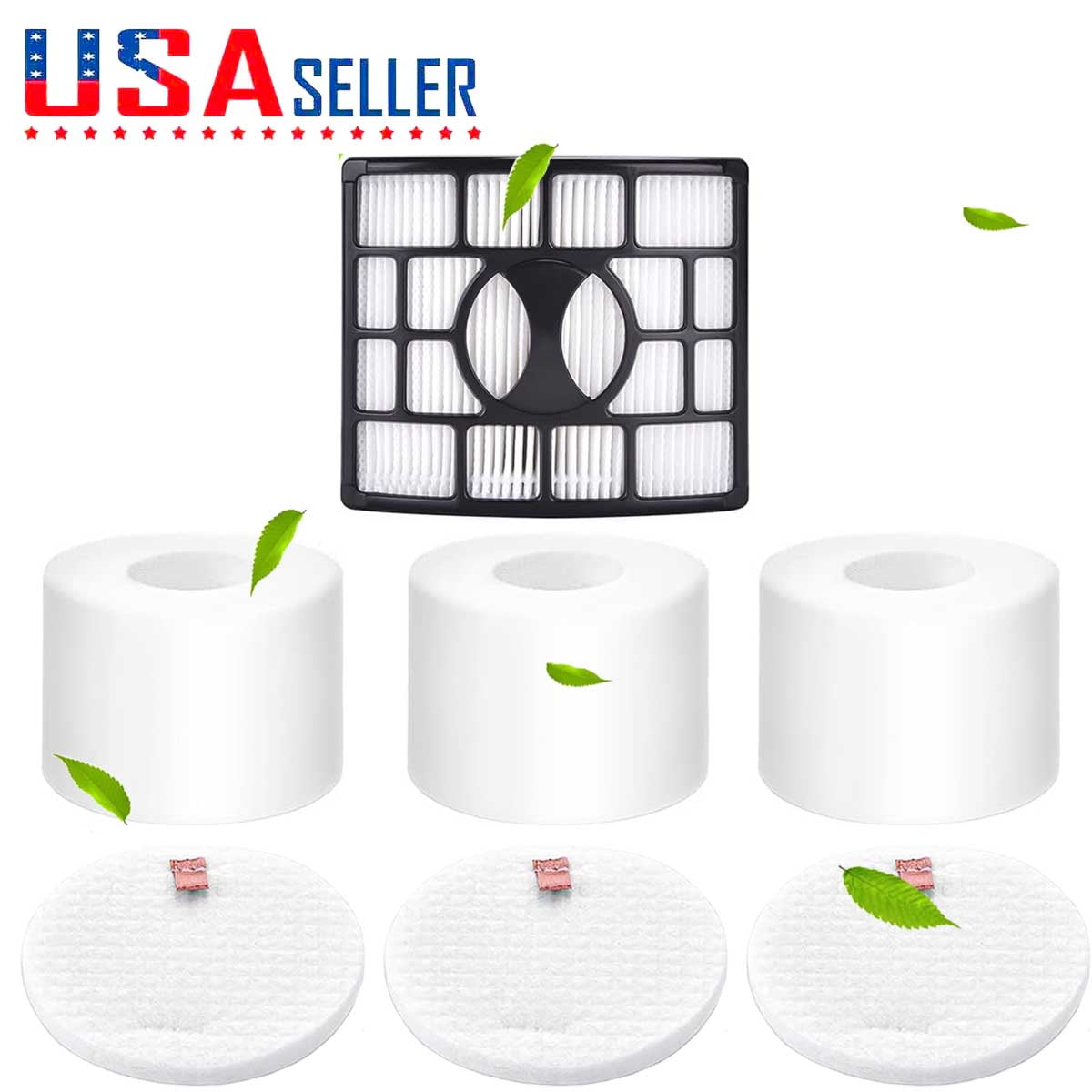 3 Foam & 3 Felt & 1 HEPA Replacement Filter Set for Shark Rotator ...
