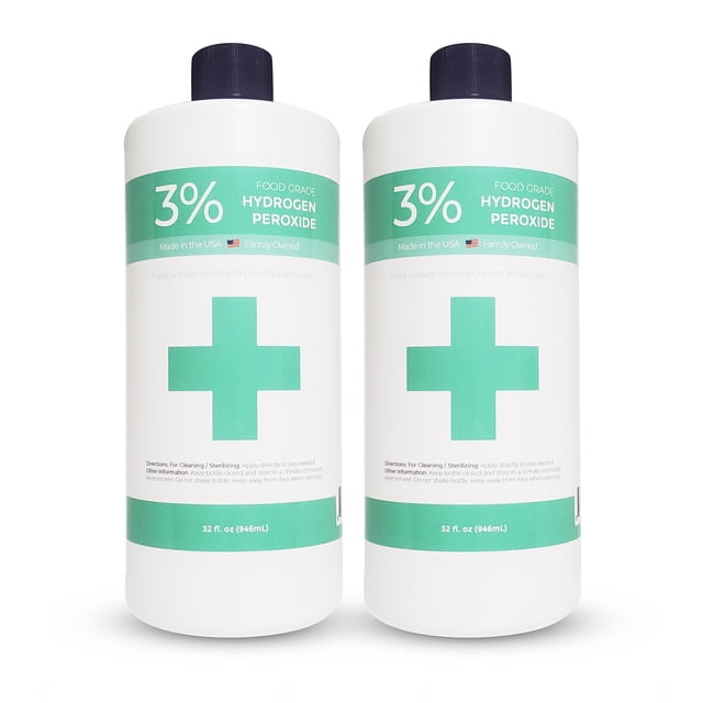 3% Food Grade Hydrogen Peroxide 32 oz 2 Pack - PureChemPros - Walmart.com