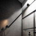 3 Foot Black Metal Iron Handrail, Anti-Rust Courtyard Stair Safety ...