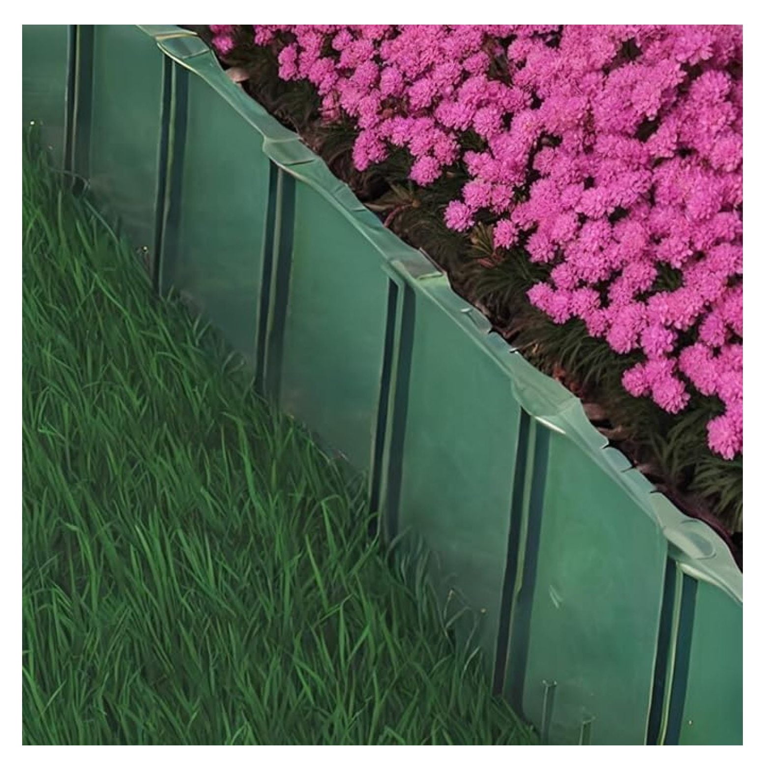 3-Foot Plastic Green Edging (4-Pack) – Durable Landscape Border for ...