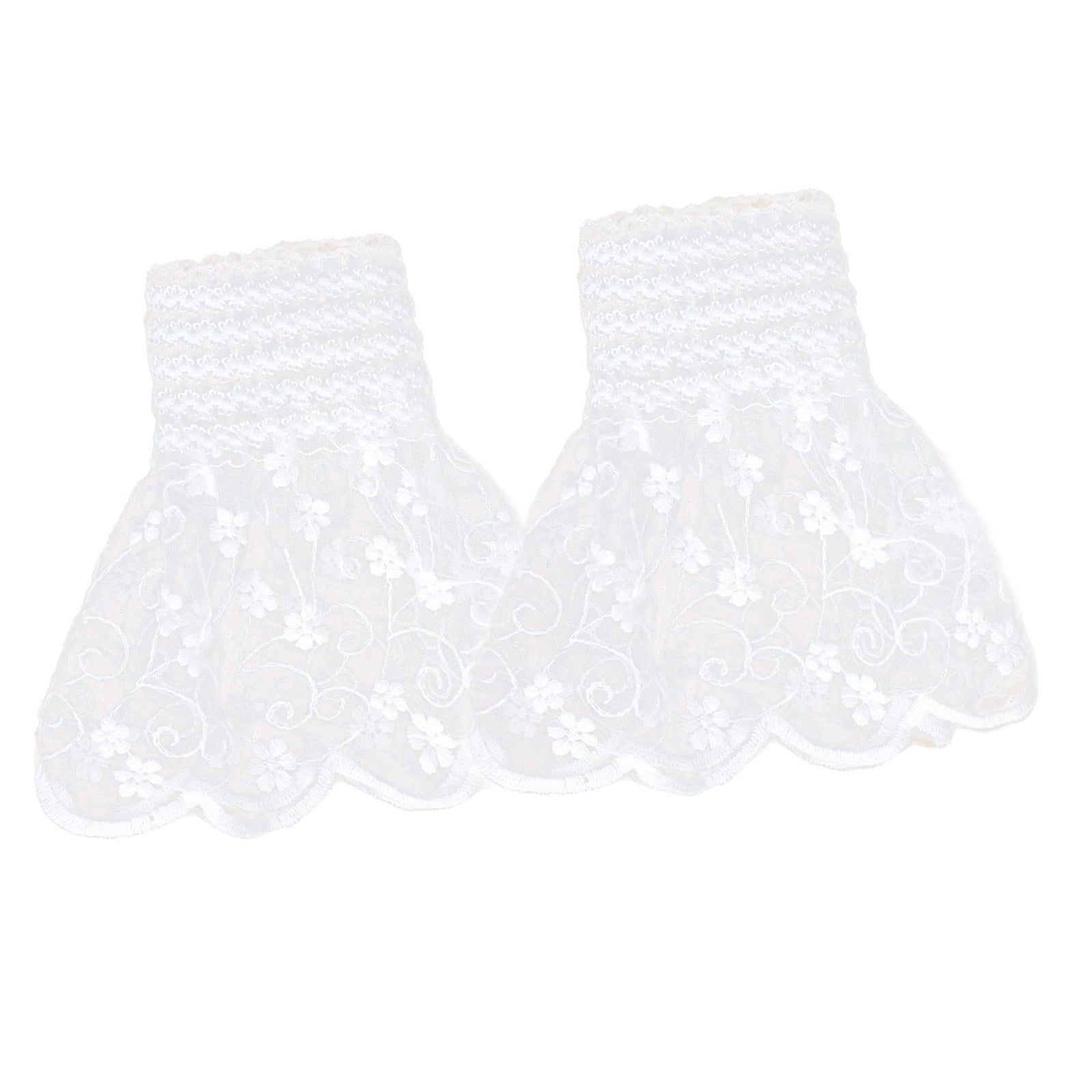 3. French-Style Detachable Sleeves Floral Embroidery Armwear Adjustable ...