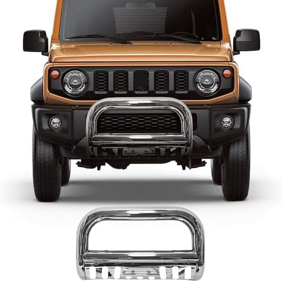 3" Front Bumper Bull Bar Grill Guard Stainless Steel Tubing Brush Push ...