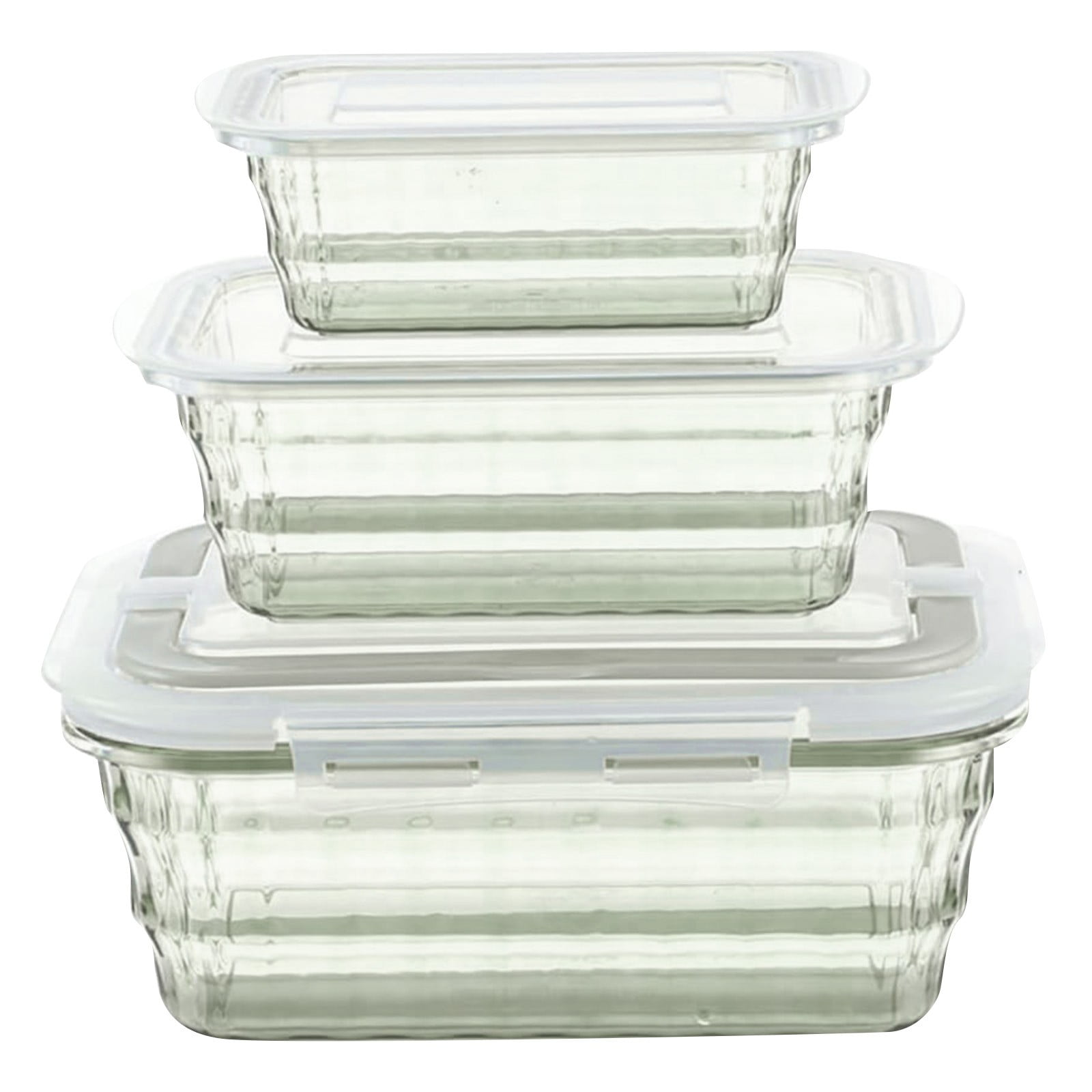 3 Fruit Fruit Containers With Tureen Bowl Clear Container Container ...