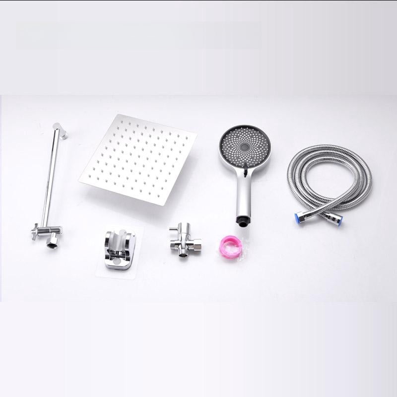 3-Function Handheld Shower Combo - 8" Square Top Sprayer with ...