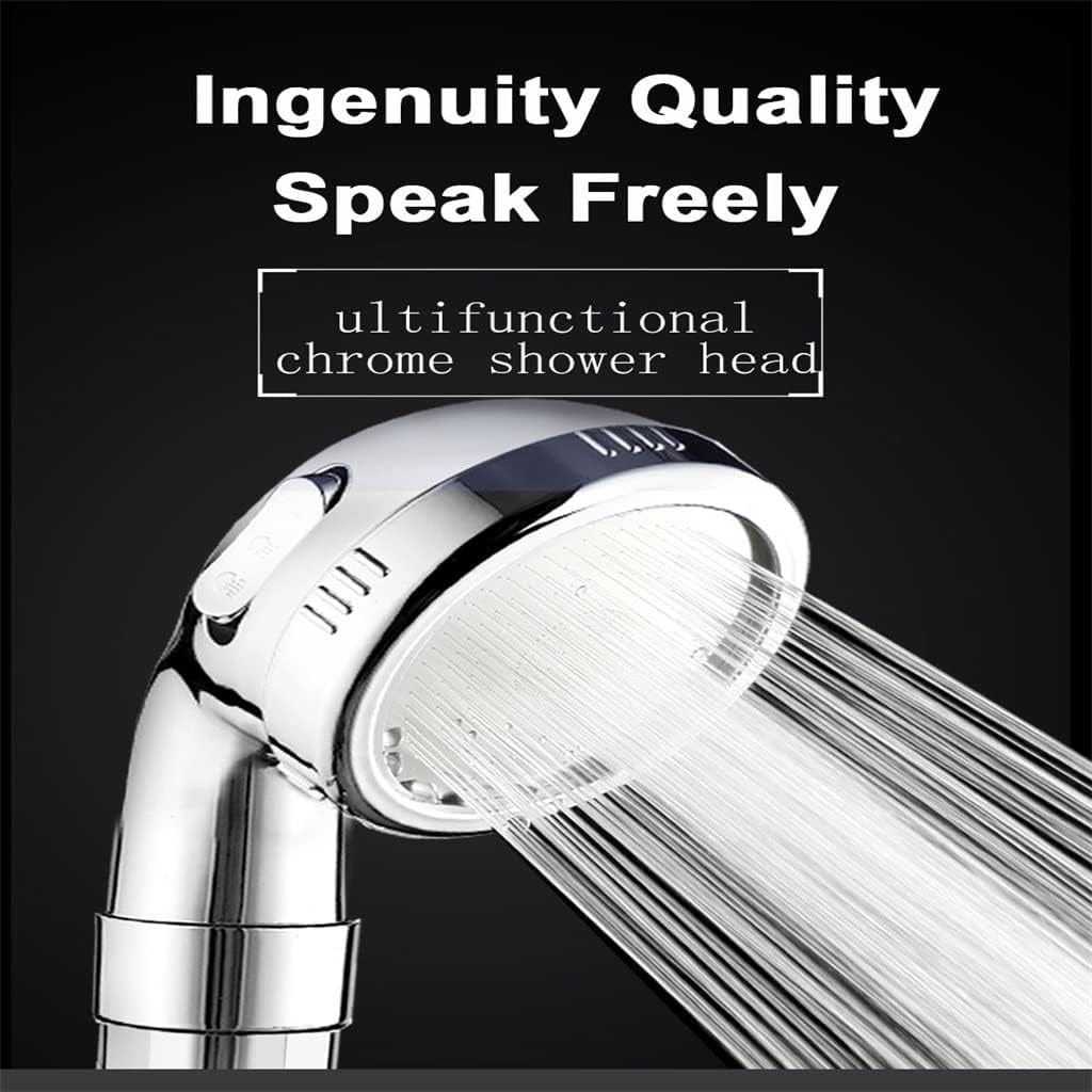 3 Function Plated Shower with Cotton Filter, High Pressure Water Saving ...
