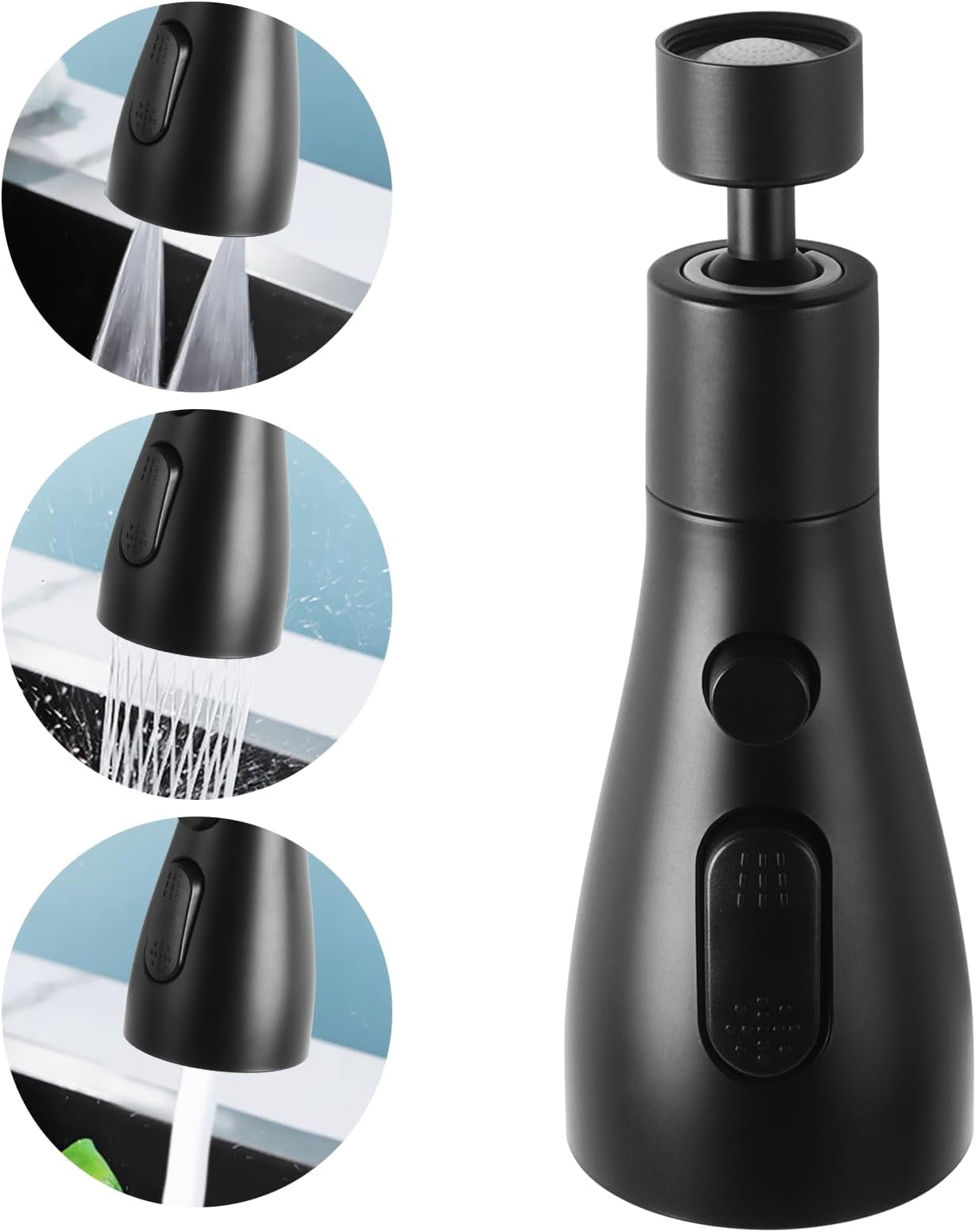 3 Function Sink Faucet Extender, Kitchen Faucet Sprayer Replacement ...