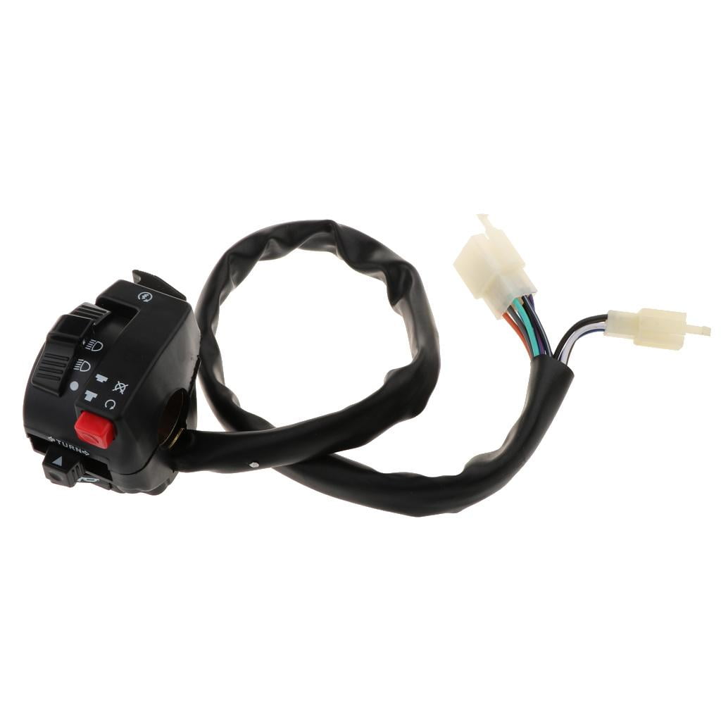 3 Functions Left Switch Assembly 22mm Handlebar Control Switch for 50cc ...