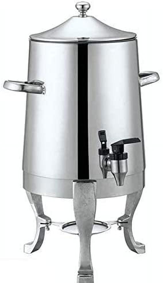 3 Gallon 48 Cup Stainless Steel Round Silver Coffee Chafer Urn ...