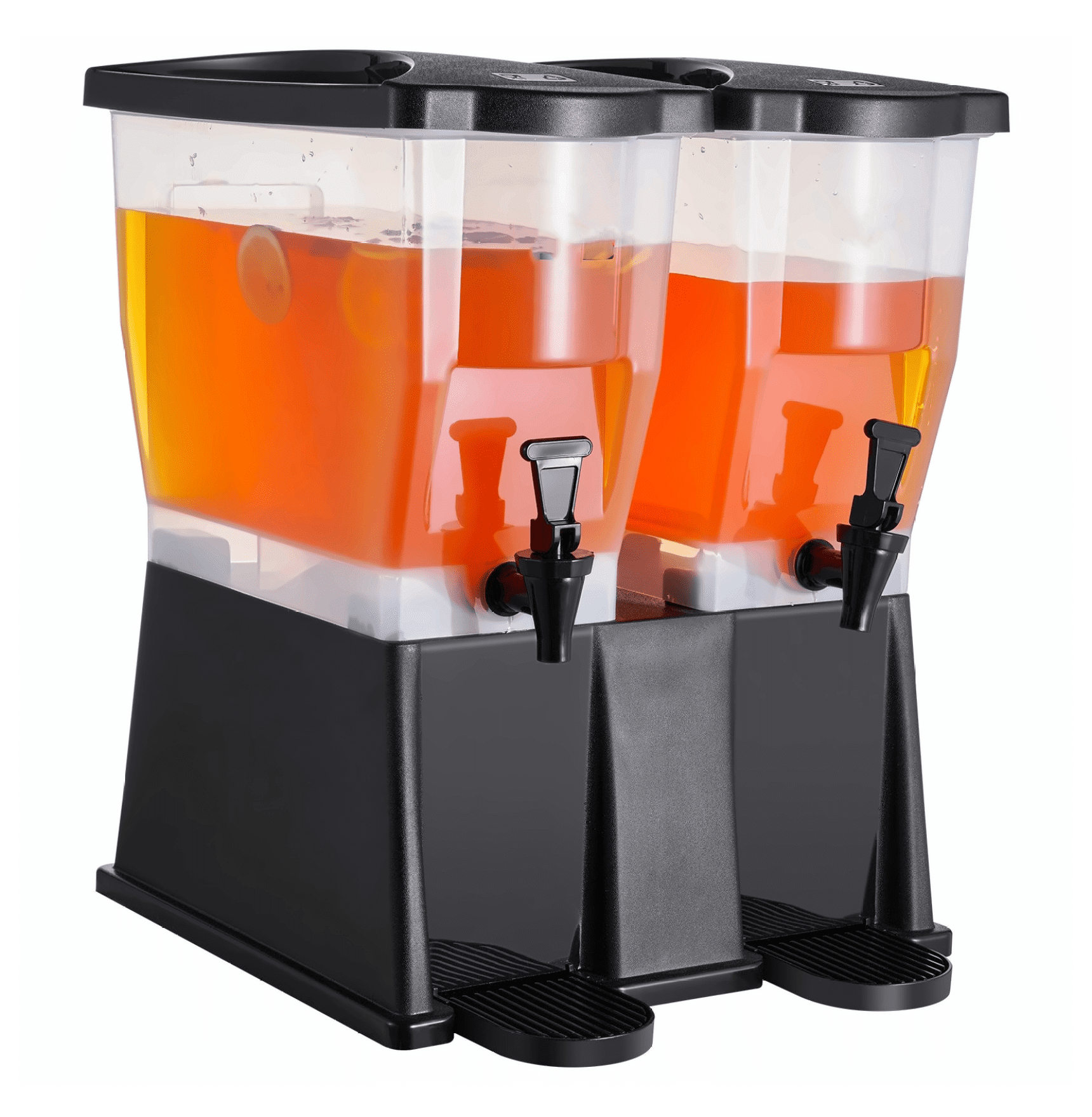 3 Gallon Beverage Dispensers 2 Pack, Plastic Juice Dispenser with Stand ...