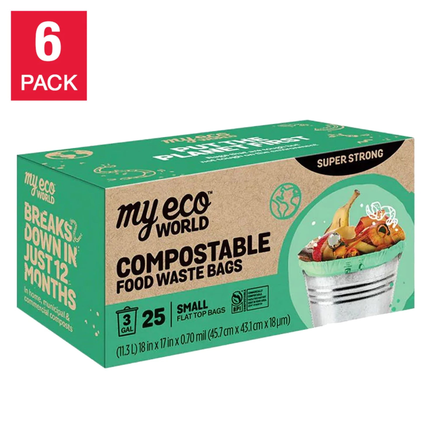 3-Gallon Compostable Food Waste Bag, 150-Count - Walmart.com