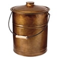3 Gallon Copper Large Bucket with Lid and Wood Handle | 28 Gauge ...